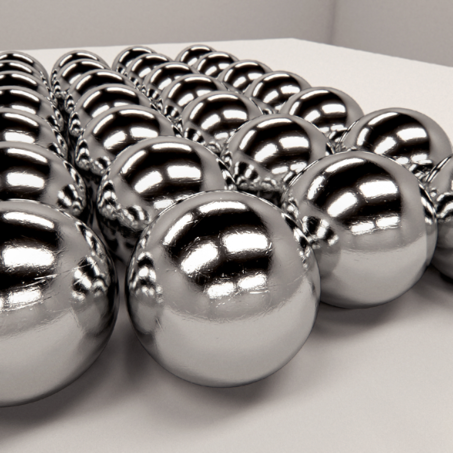 Billas cromadas e inoxidables en pulgadas y milimétricas